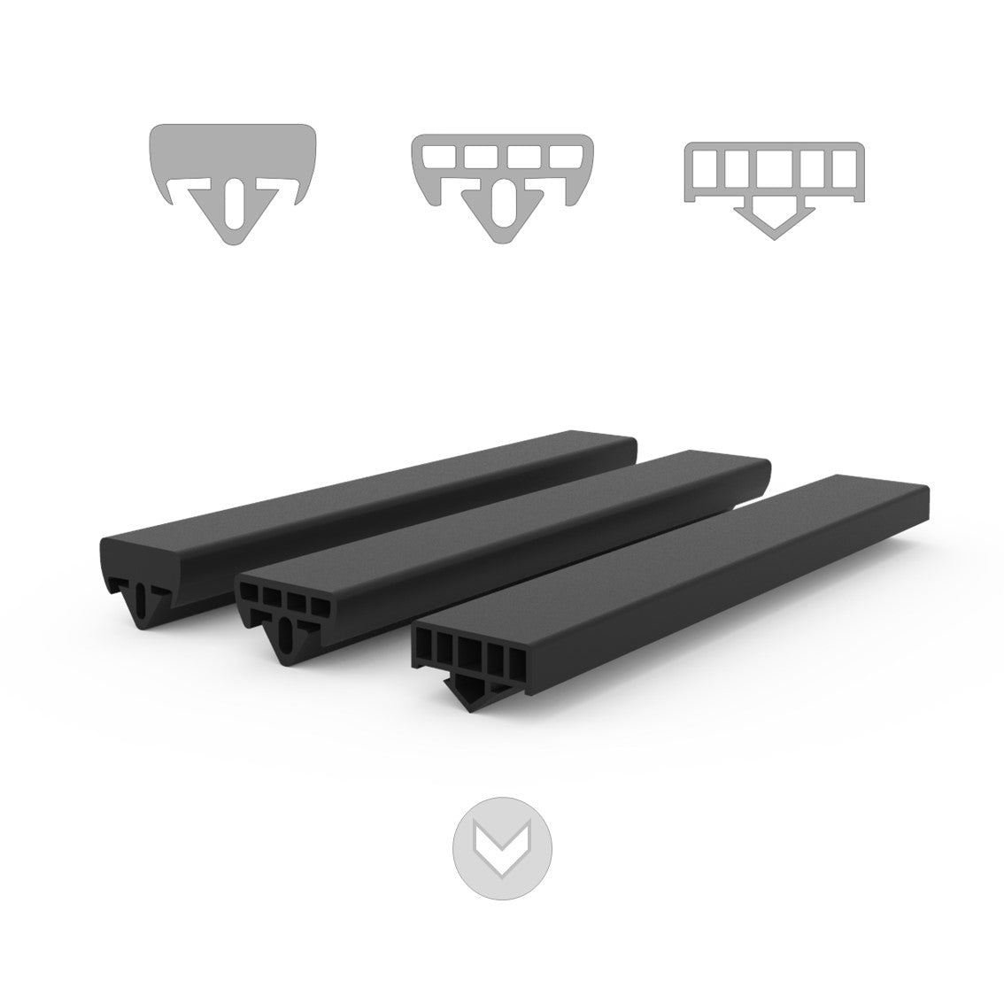 Glass rack profiles – RuplaTec